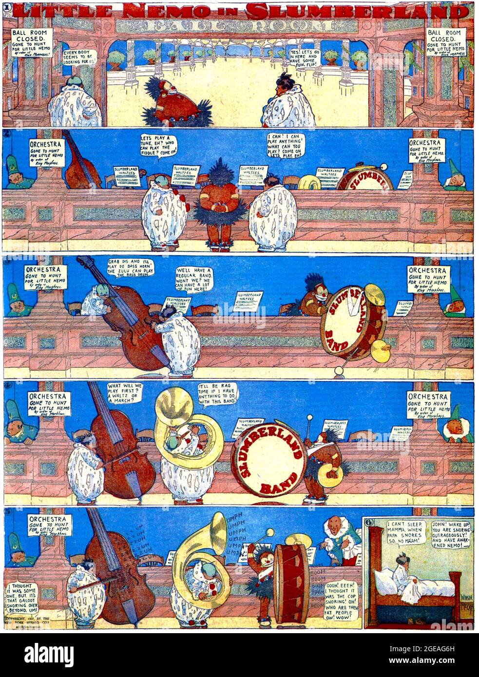 Vintage Little Nemo Winsor McCay cartoon Stock Photo - Alamy