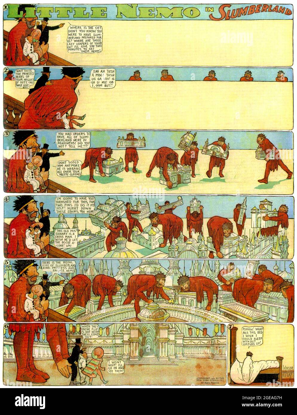 Vintage Little Nemo Winsor McCay cartoon Stock Photo - Alamy