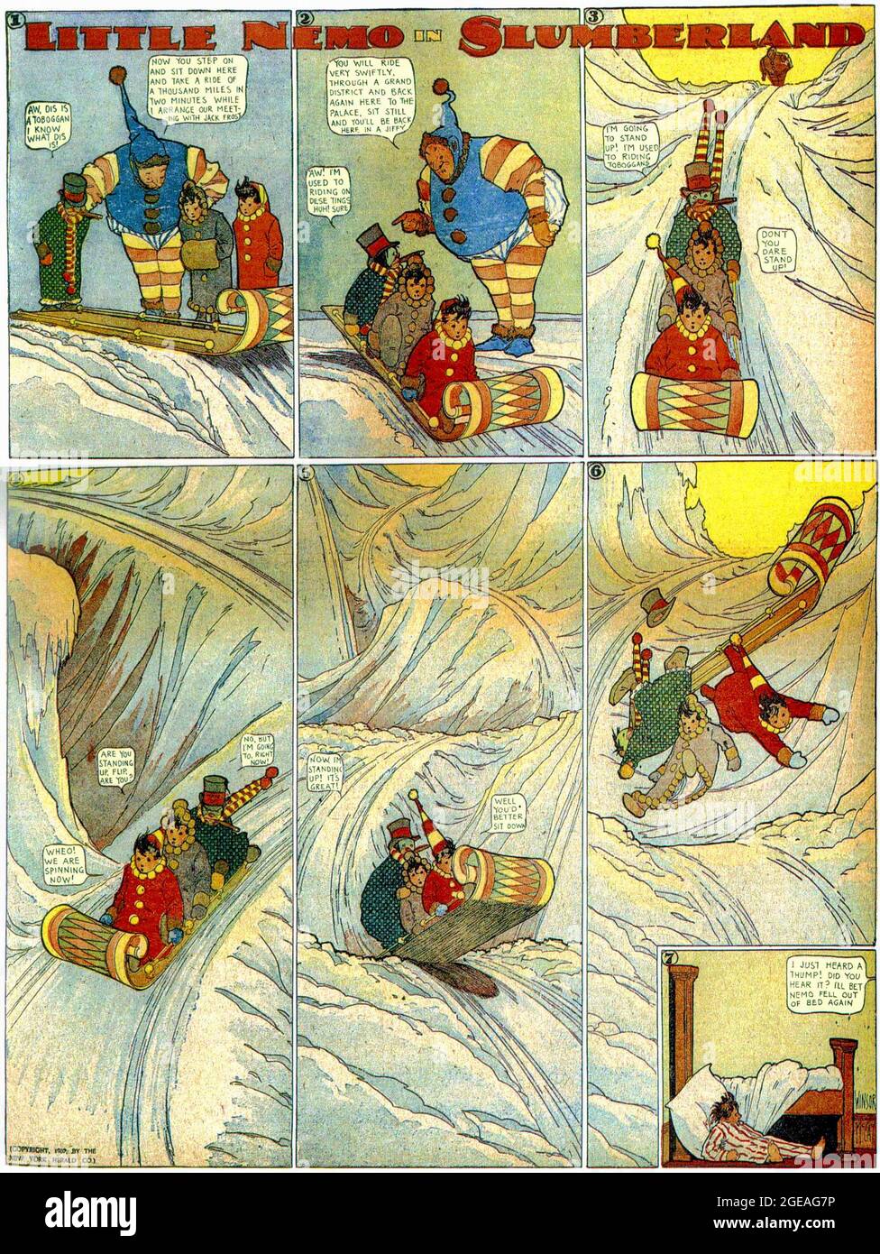 Vintage Little Nemo Winsor McCay cartoon Stock Photo - Alamy