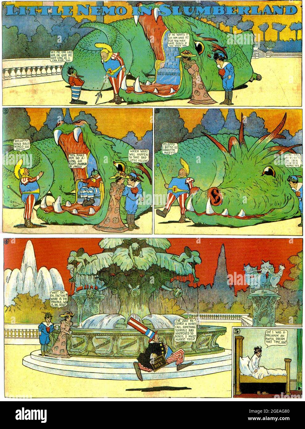 Vintage Little Nemo Winsor McCay cartoon Stock Photo - Alamy