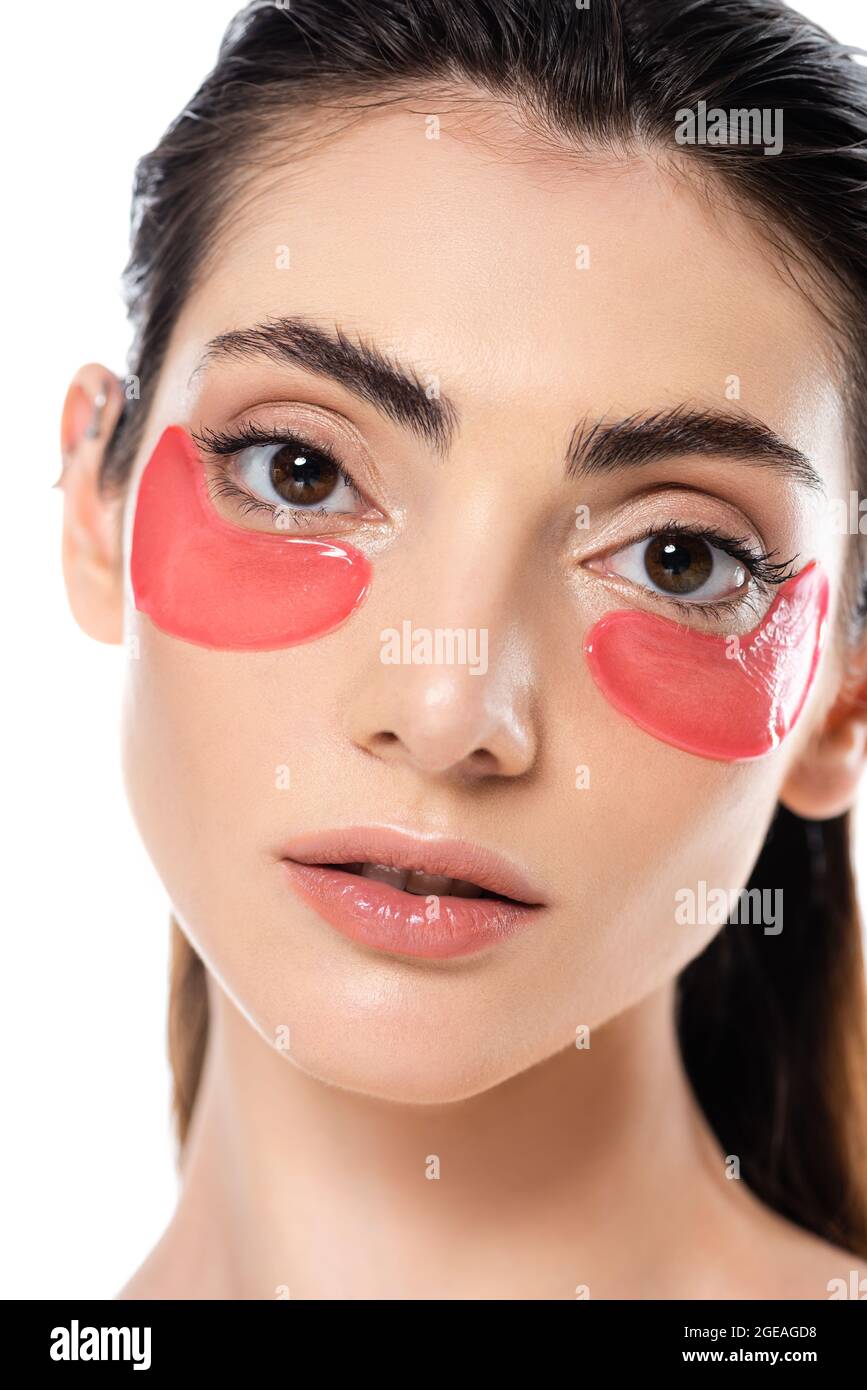 Cheerful woman eye patches hi-res stock photography and images - Alamy