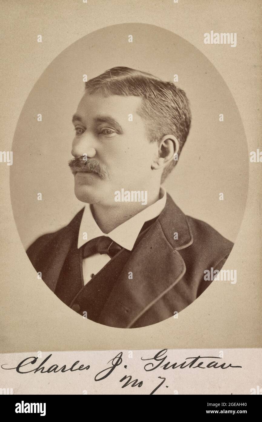 Charles J. Guiteau - Photograph shows portrait of Guiteau, assassin of ...