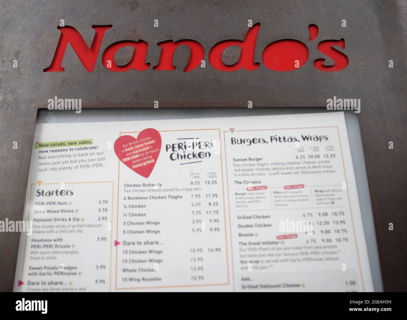 Nando's restaurant drink hi-res stock photography and images - Alamy