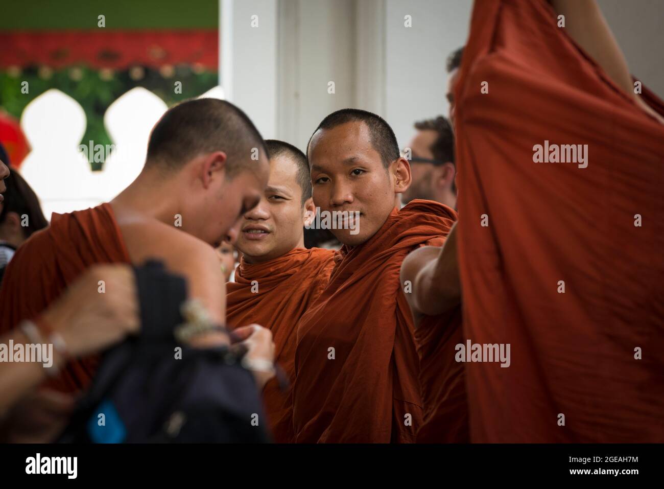 A young monk, Bangkok, Thailand Stock Photo - Alamy