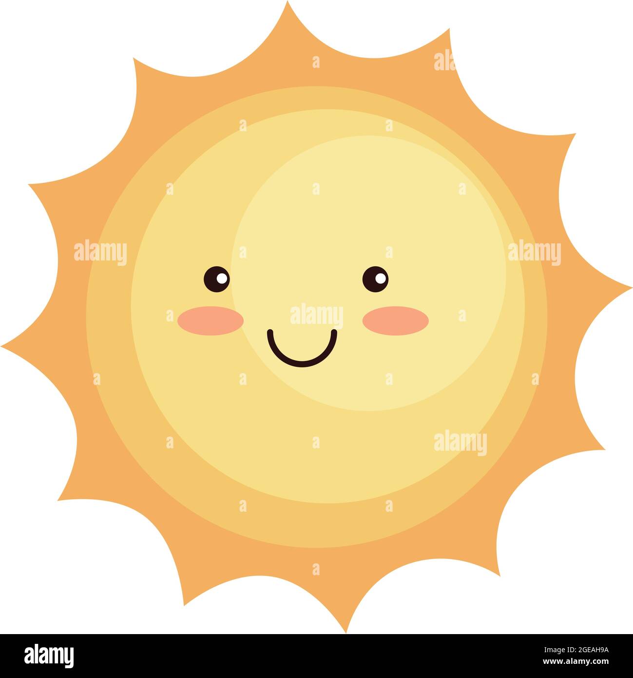 happy sun character Stock Vector Image & Art - Alamy
