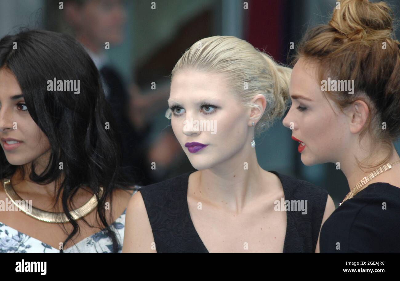 London. UK. Britain's Top Model finalists at 'We're The Millers' UK ...