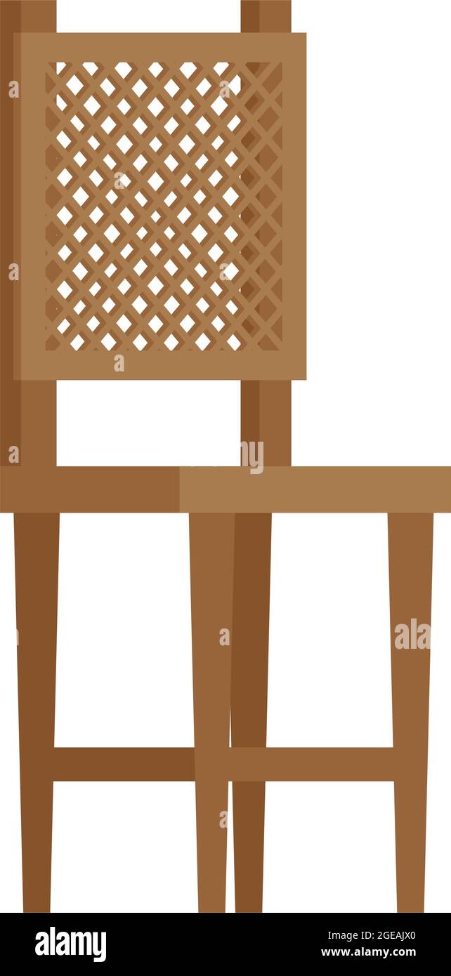 wooden garden chair Stock Vector Image & Art - Alamy