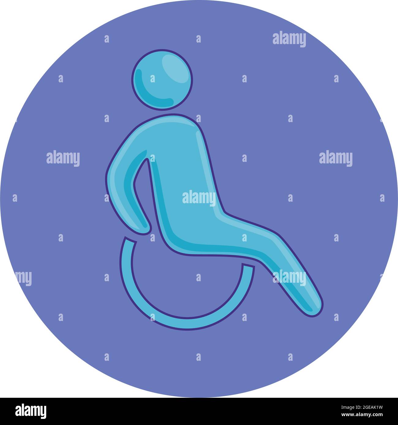 disabled avatar in wheelchair Stock Vector Image & Art - Alamy