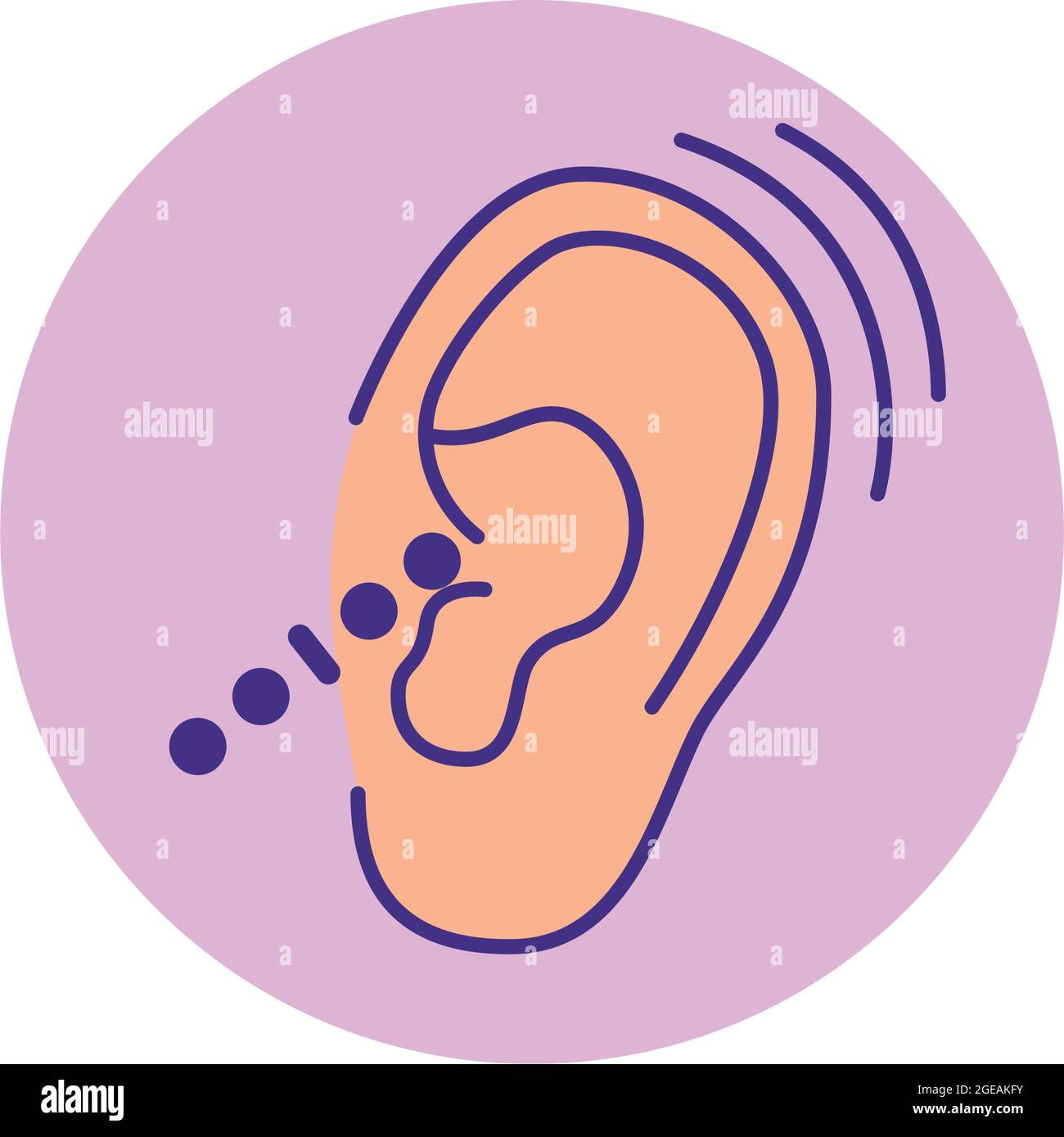 ear deaf symbol Stock Vector Image & Art - Alamy