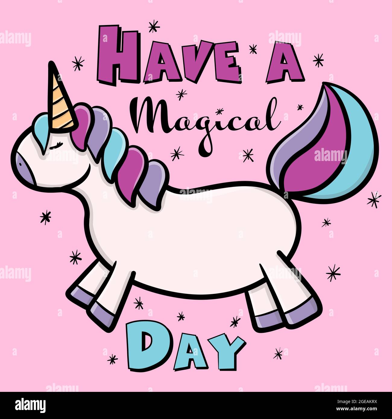 Have a Magical Day a Fun Greeting Card Stock Photo - Alamy
