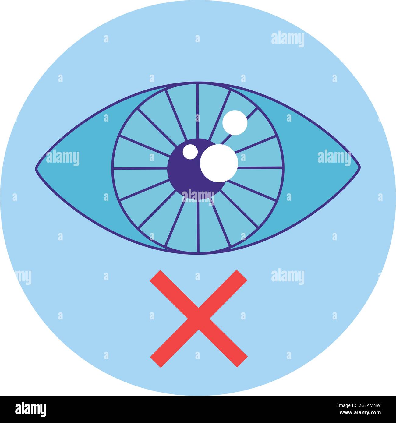eye blind symbol Stock Vector Image & Art - Alamy