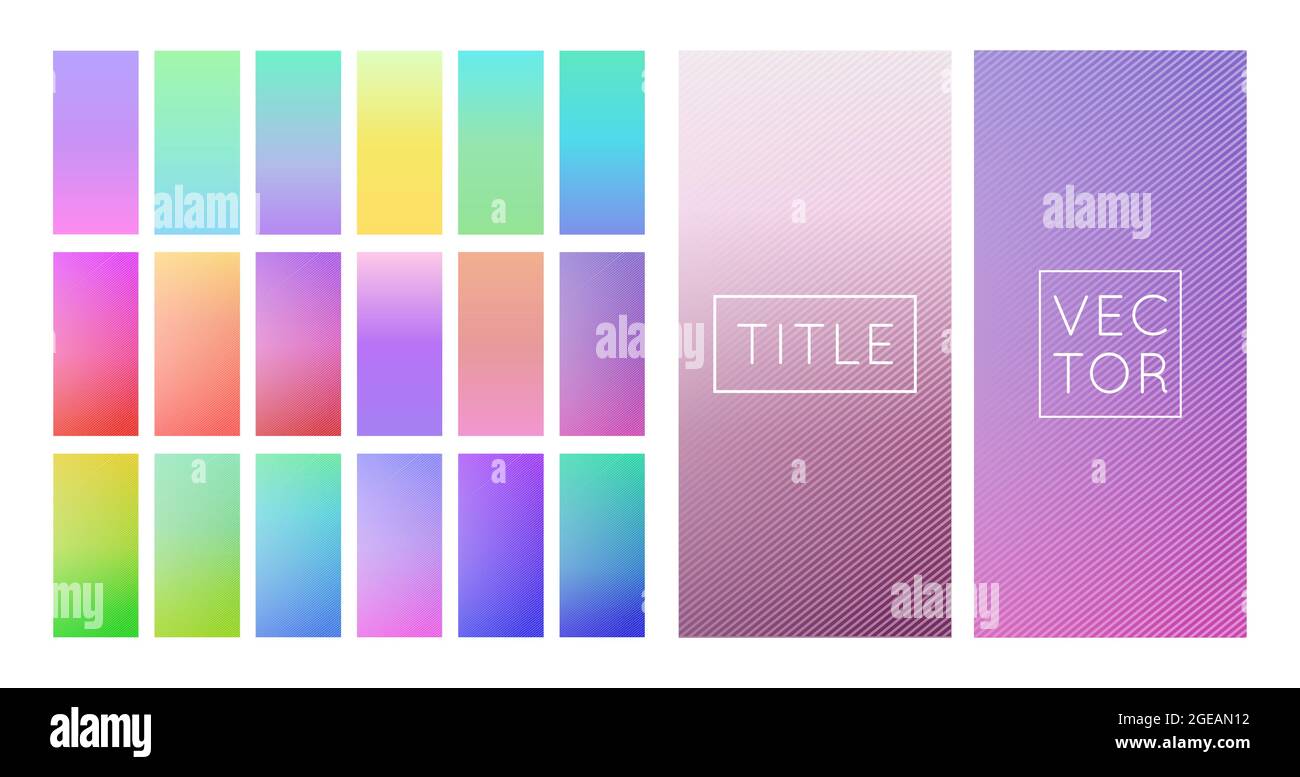 Display Gradient Swatch Palette Set Stock Vector Image & Art - Alamy