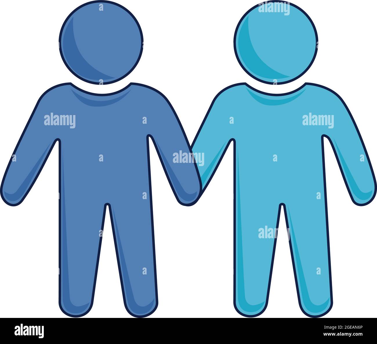 two avatars silhouettes Stock Vector Image & Art - Alamy