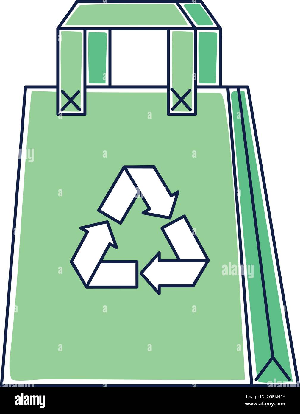 paper recycle bag Stock Vector Image & Art - Alamy