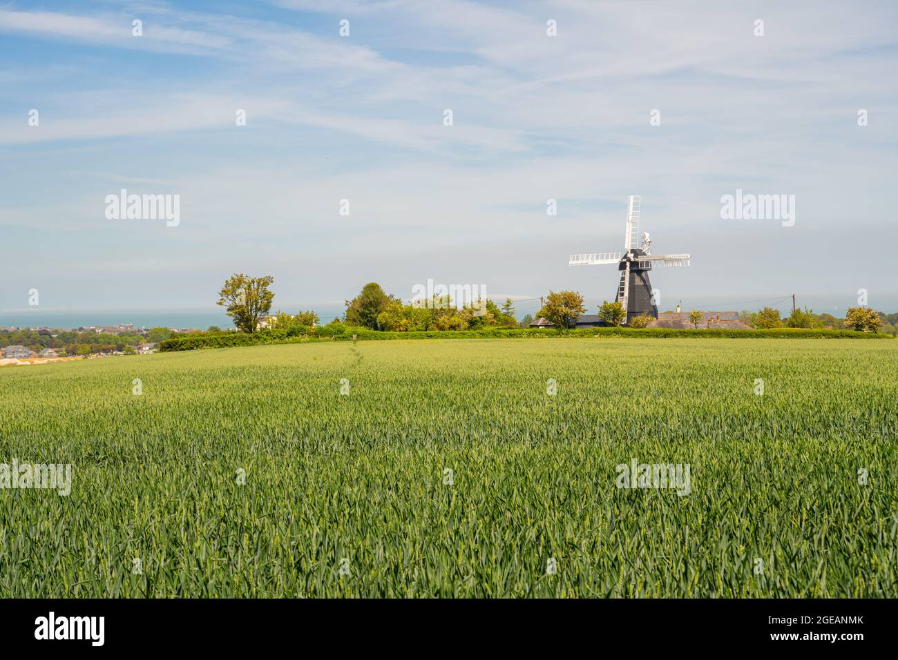 Ringwould windmill near Deal Kent Stock Photo - Alamy