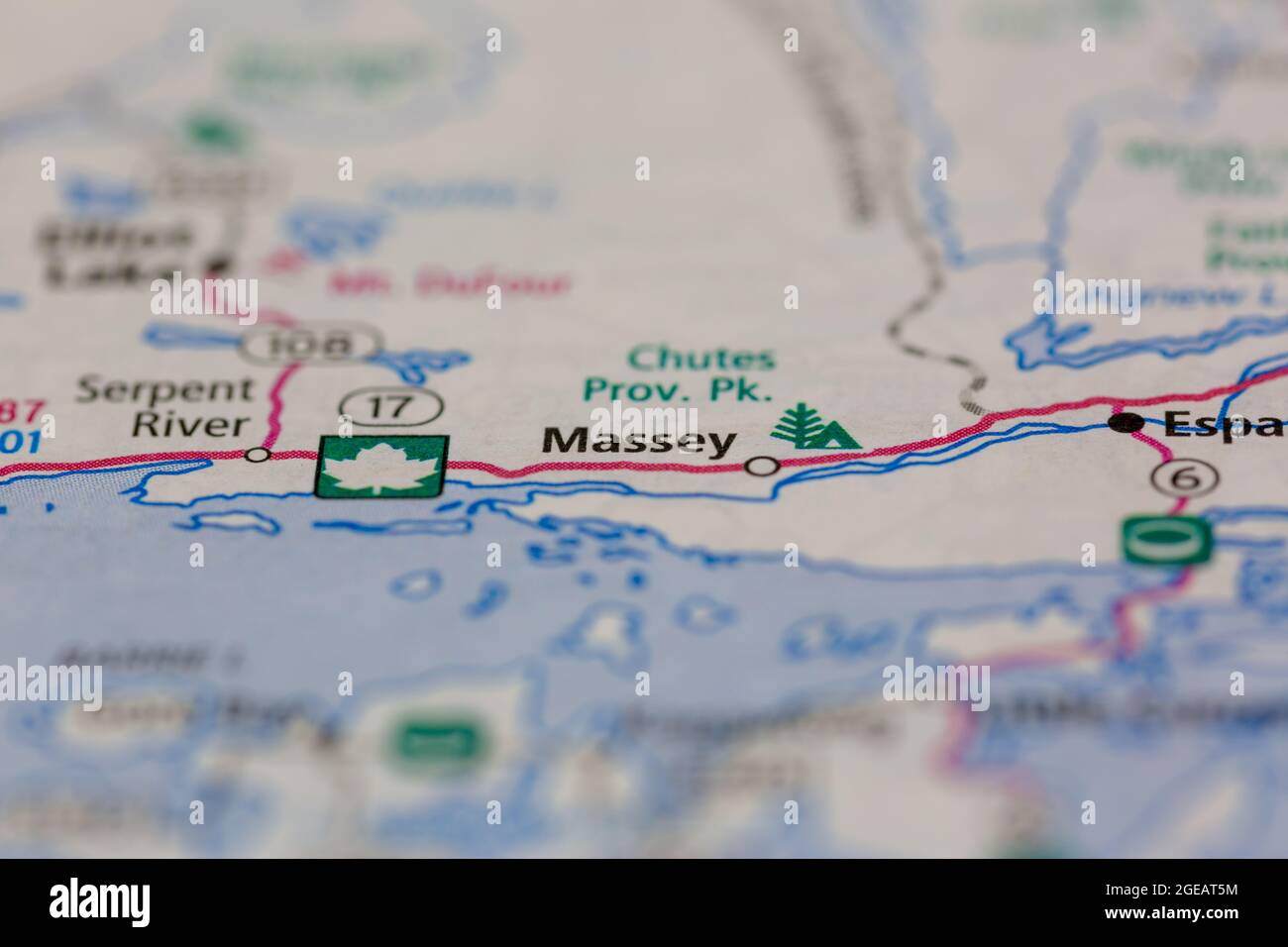 Map of massey ontario hi-res stock photography and images - Alamy