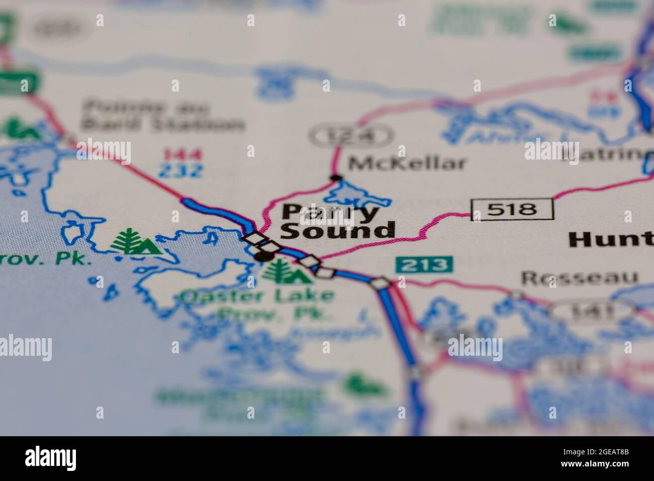 Map of parry sound hi-res stock photography and images - Alamy