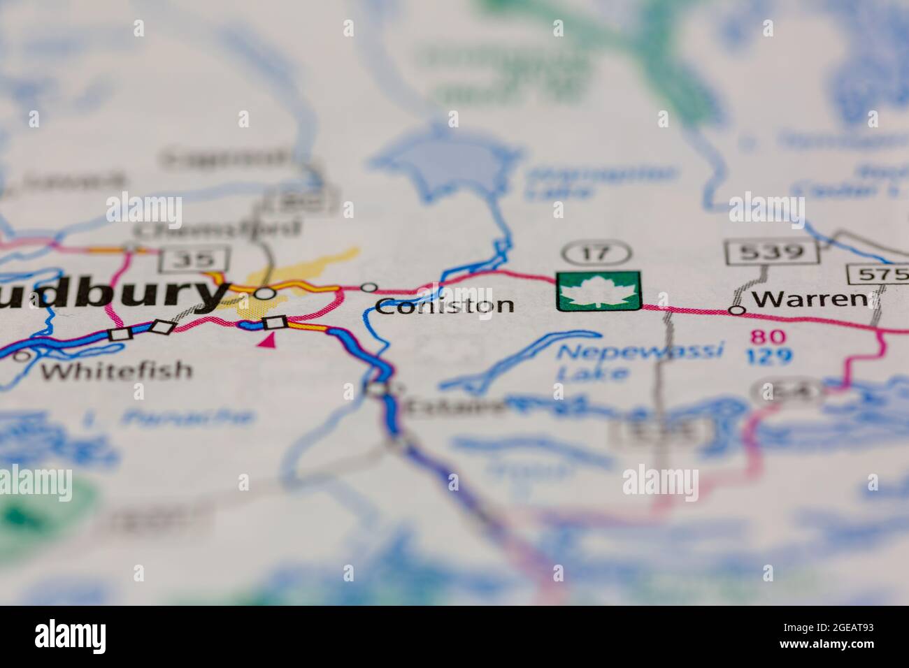 Map of coniston hi-res stock photography and images - Alamy