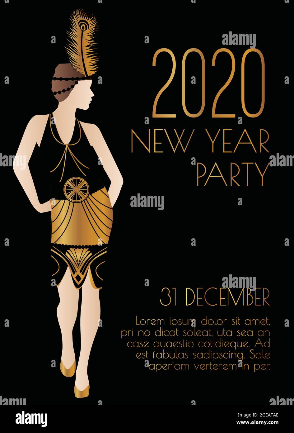 Flapper Party Invite