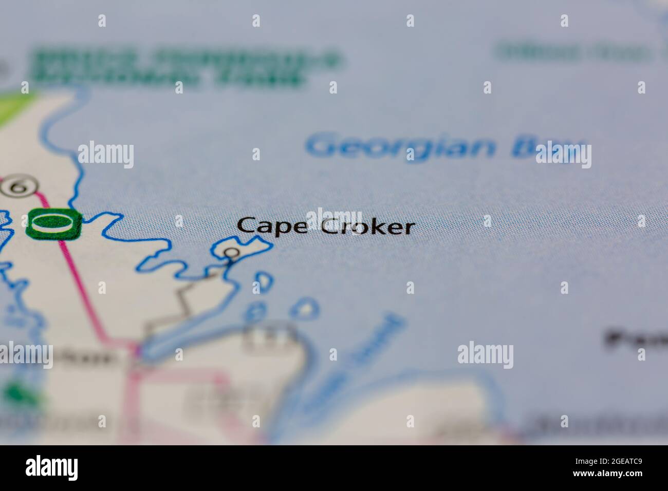 Map of cape croker hi-res stock photography and images - Alamy