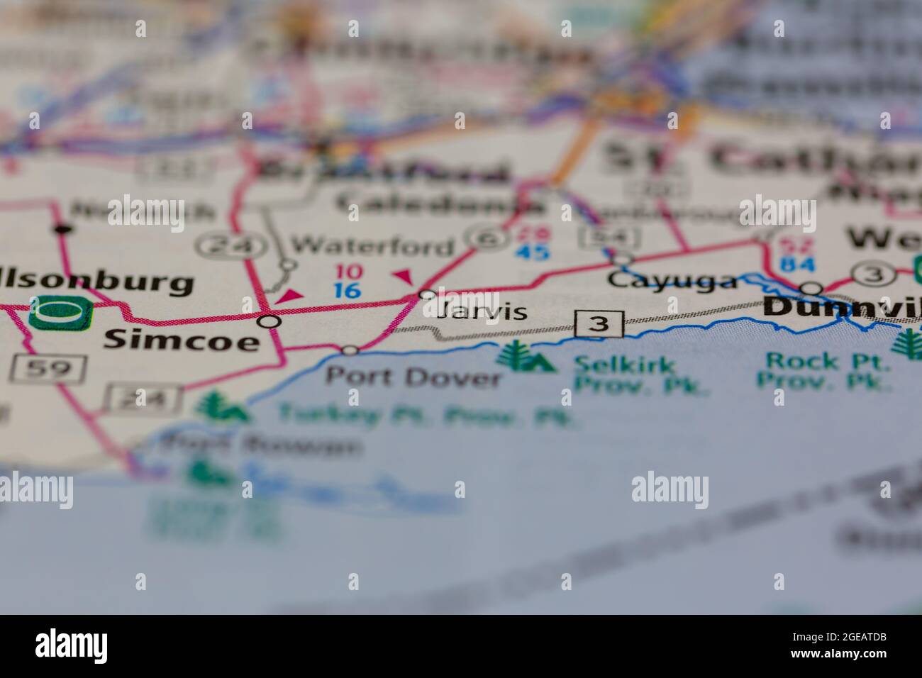 Jarvis ontario map hi-res stock photography and images - Alamy