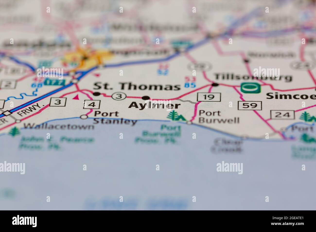 Map of aylmer hi-res stock photography and images - Alamy