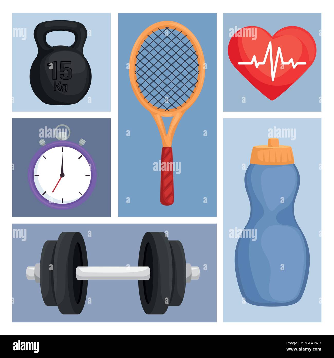 six sport icons Stock Vector Image & Art - Alamy