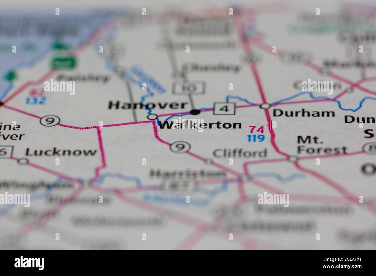 Map of walkerton ontario hi-res stock photography and images - Alamy