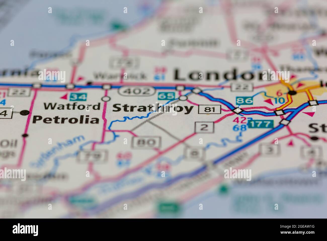 Map of strathroy ontario hi-res stock photography and images - Alamy
