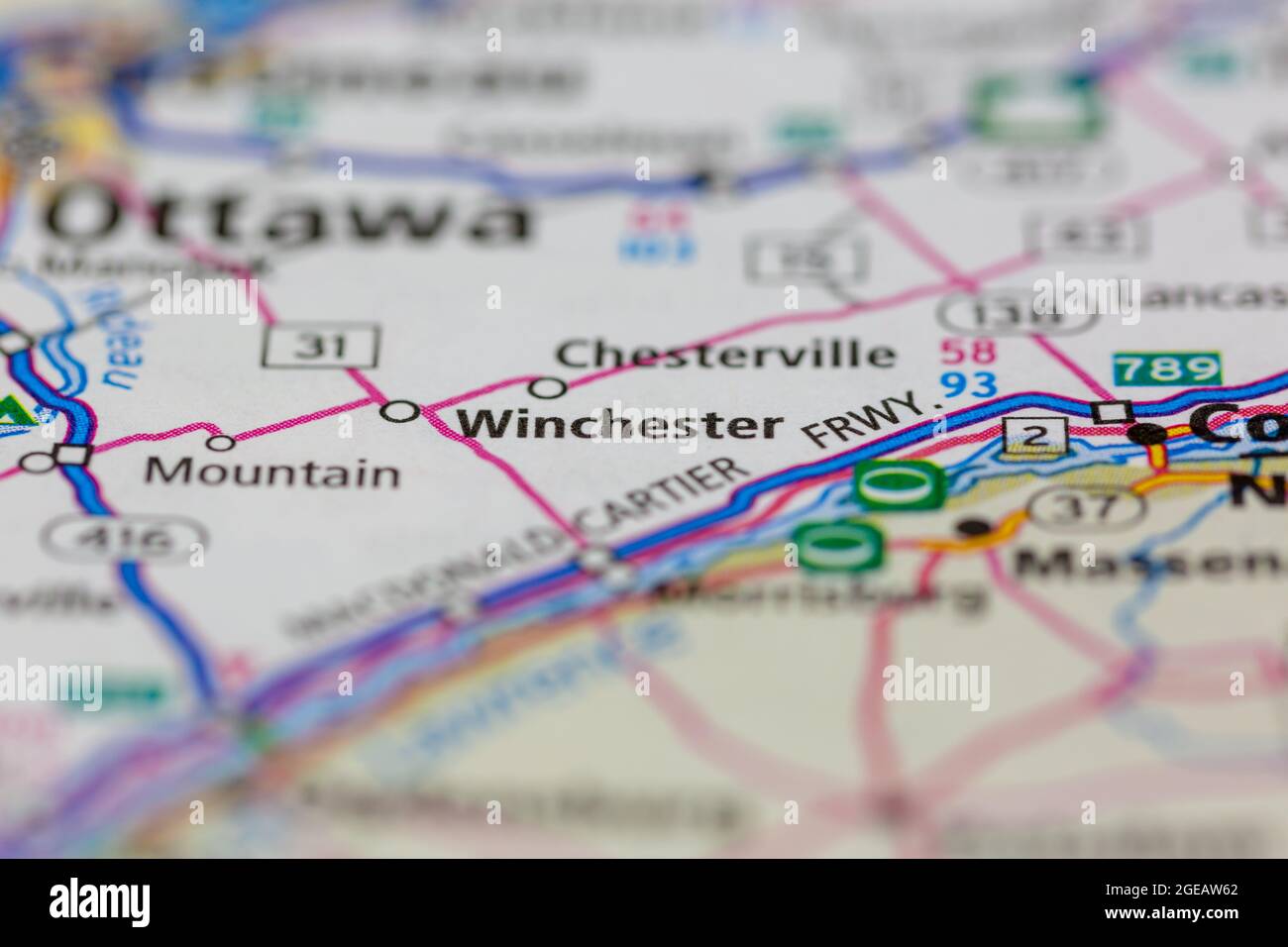 Map of winchester hi-res stock photography and images - Alamy