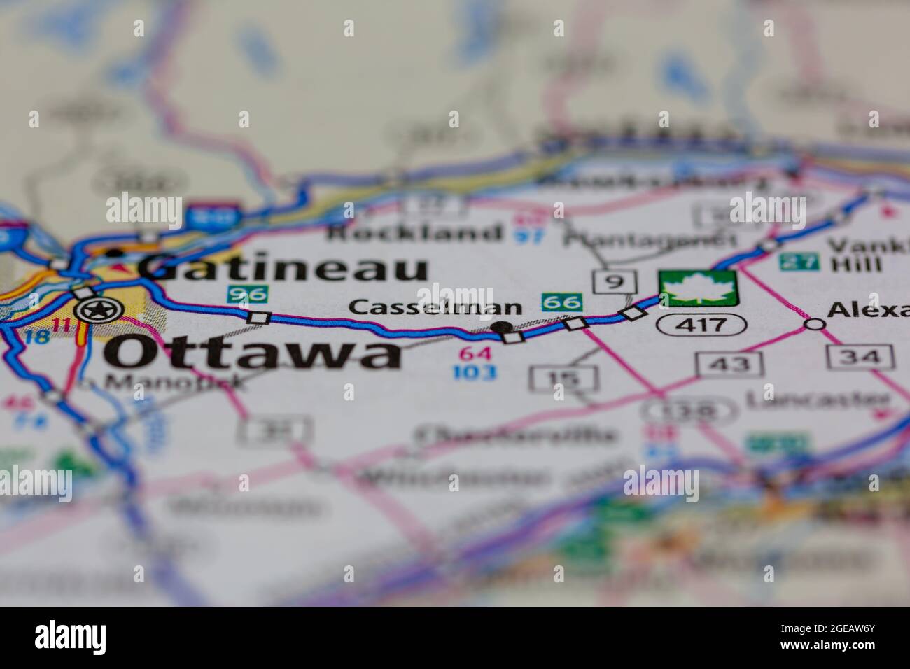 Map of casselman hi-res stock photography and images - Alamy