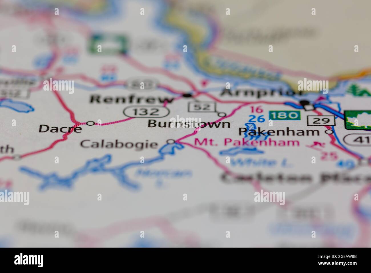 Map of burnstown hi-res stock photography and images - Alamy