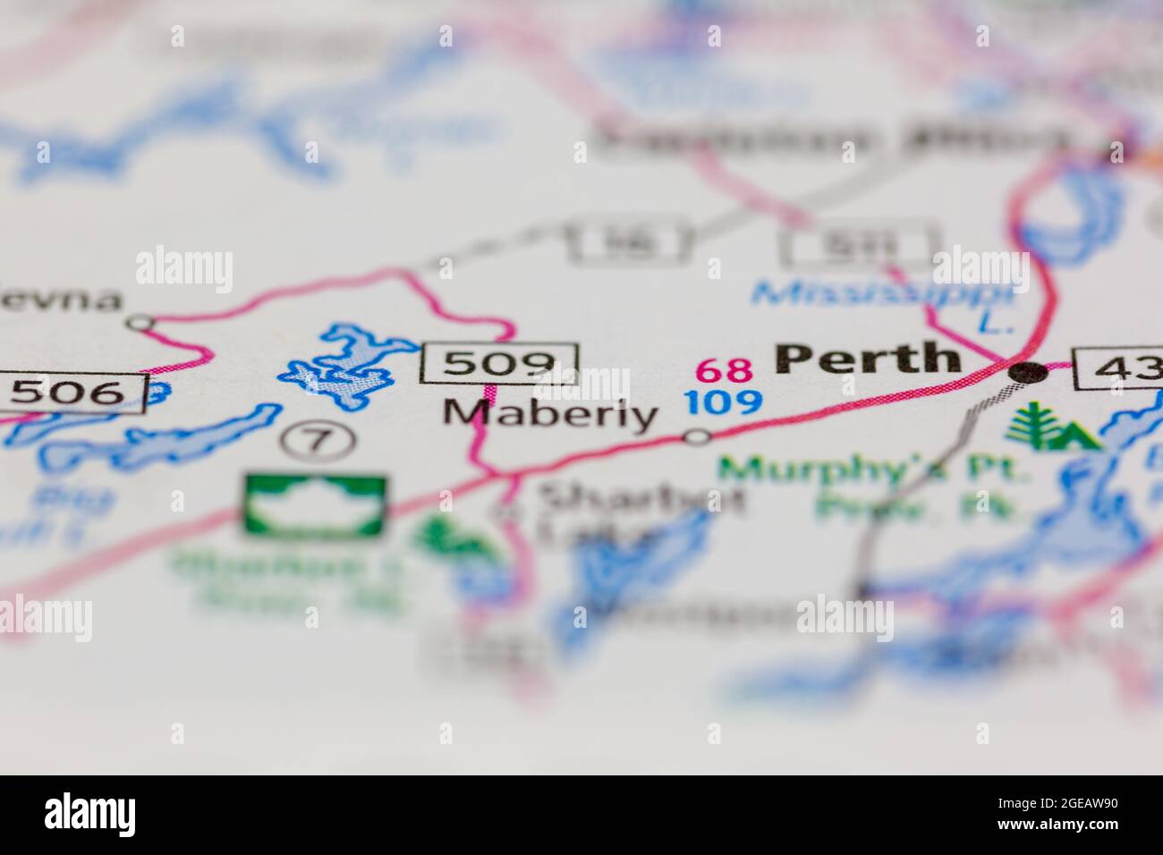 Map of maberly hi-res stock photography and images - Alamy
