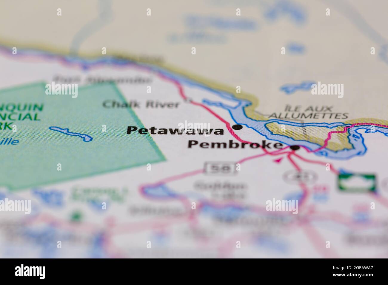 Petawawa map hi-res stock photography and images - Alamy
