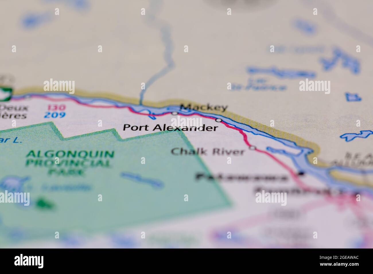 Map of port alexander ontario hi-res stock photography and images - Alamy