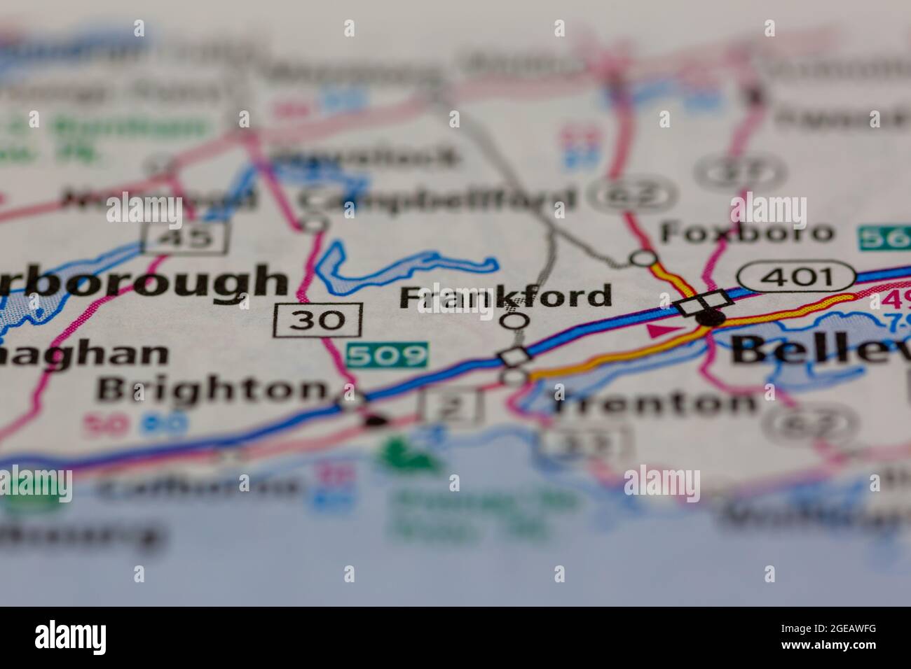 Map of frankford hi-res stock photography and images - Alamy