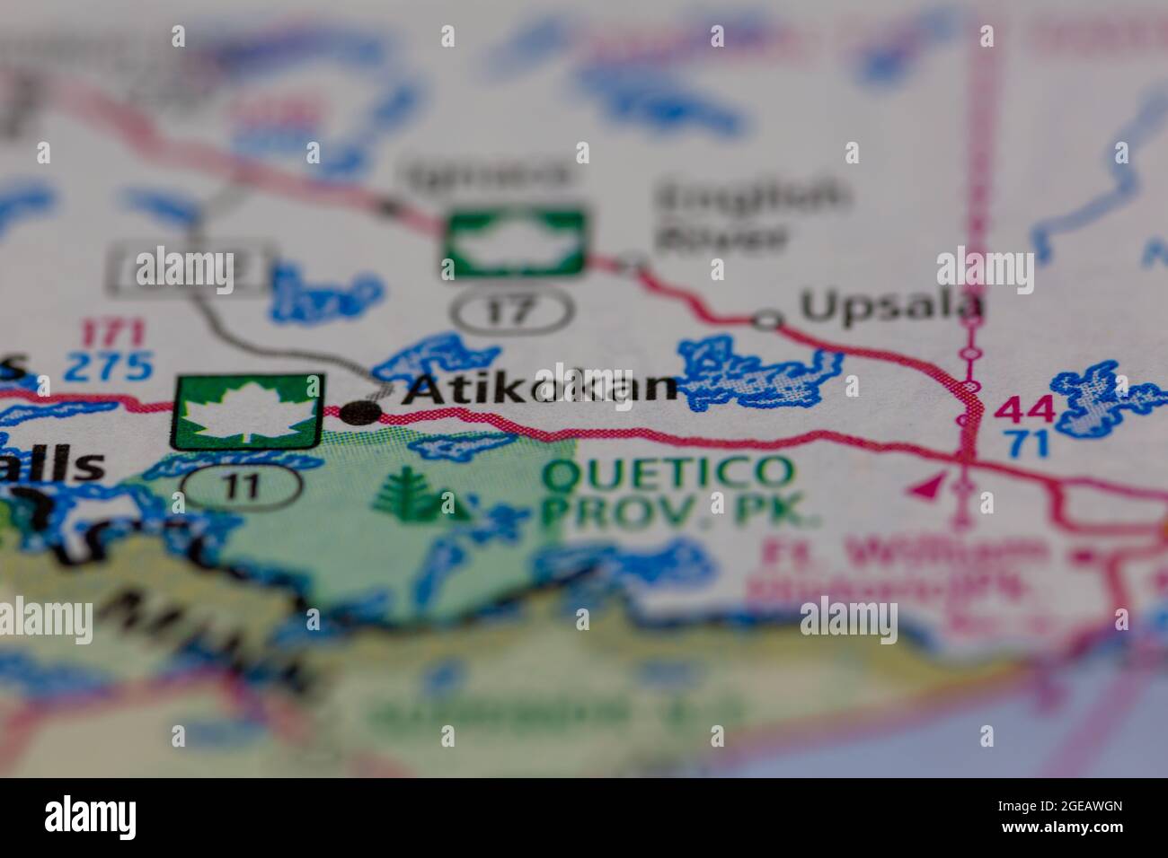 Map of atikokan hi-res stock photography and images - Alamy