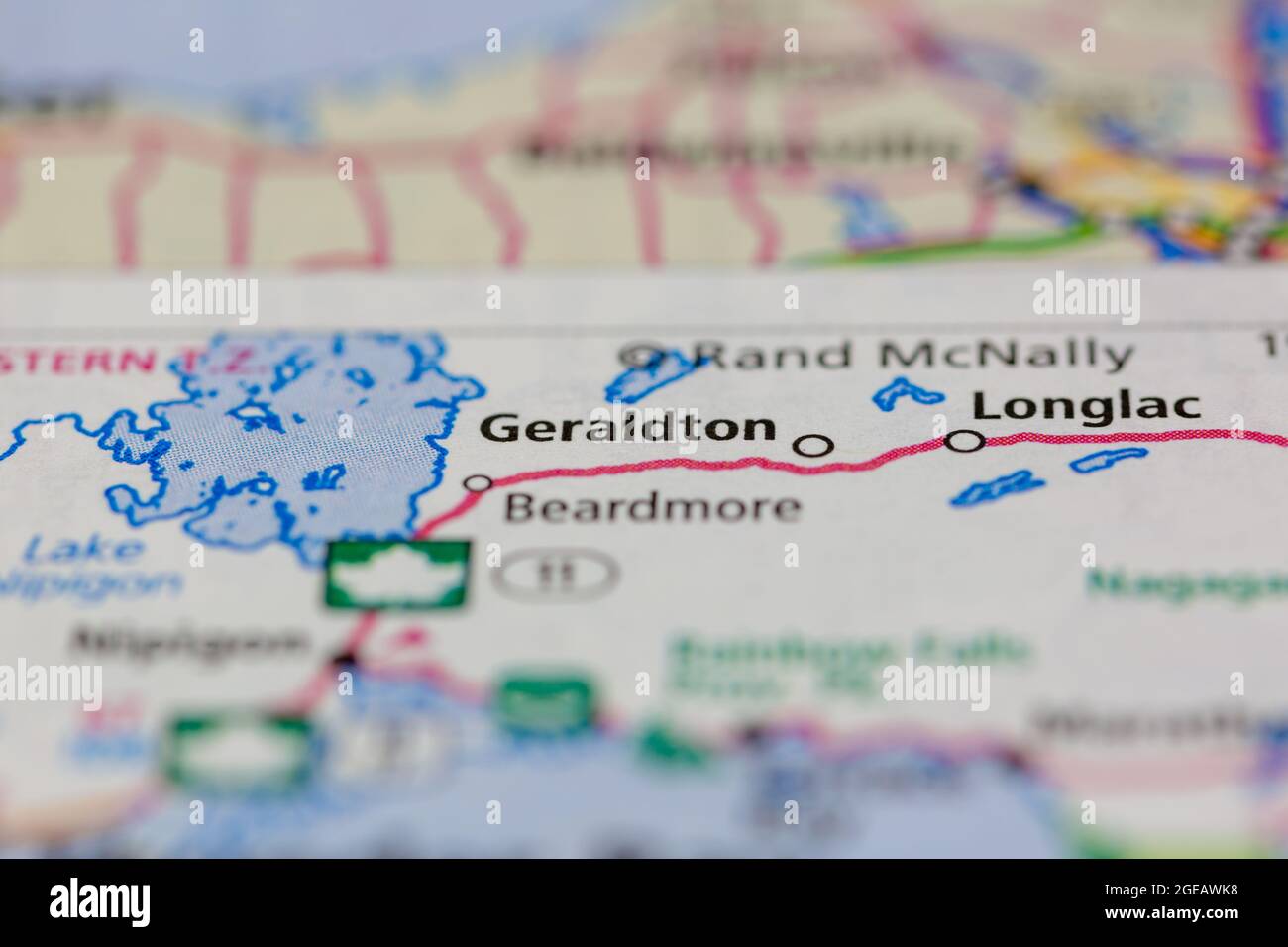 Geraldton ontario map hi-res stock photography and images - Alamy