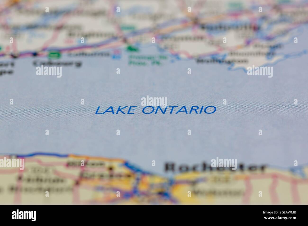 Lake ontario map hi-res stock photography and images - Alamy