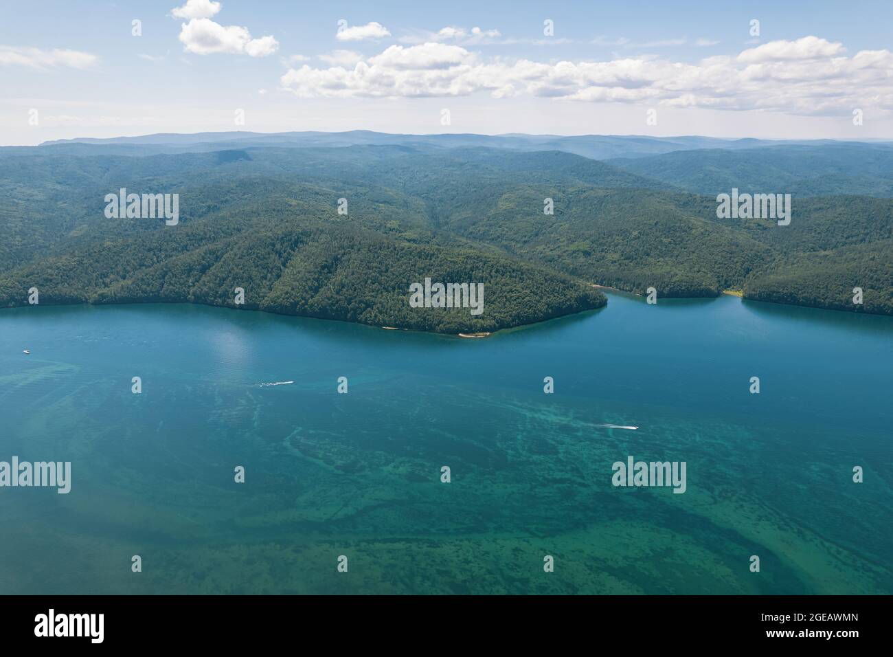 The Angara River is a major river in Siberia leaving Lake Baikal near ...
