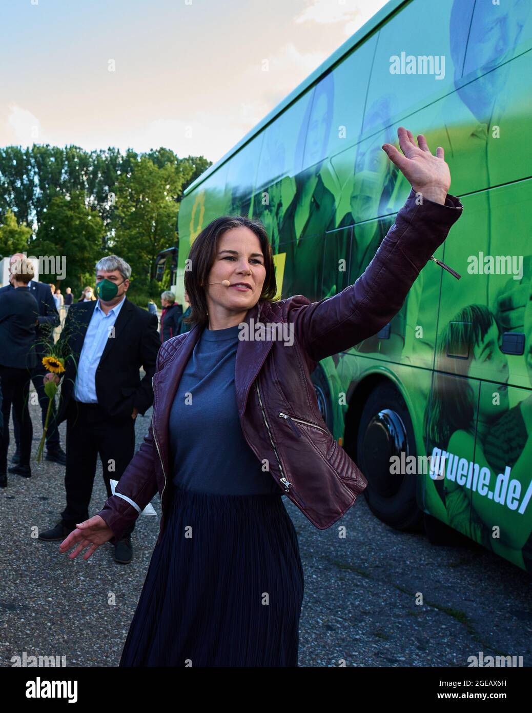 Chancellor candidate and federal chairwoman of Bündnis 90 / Die Grünen Annalena Baerbock at an ...