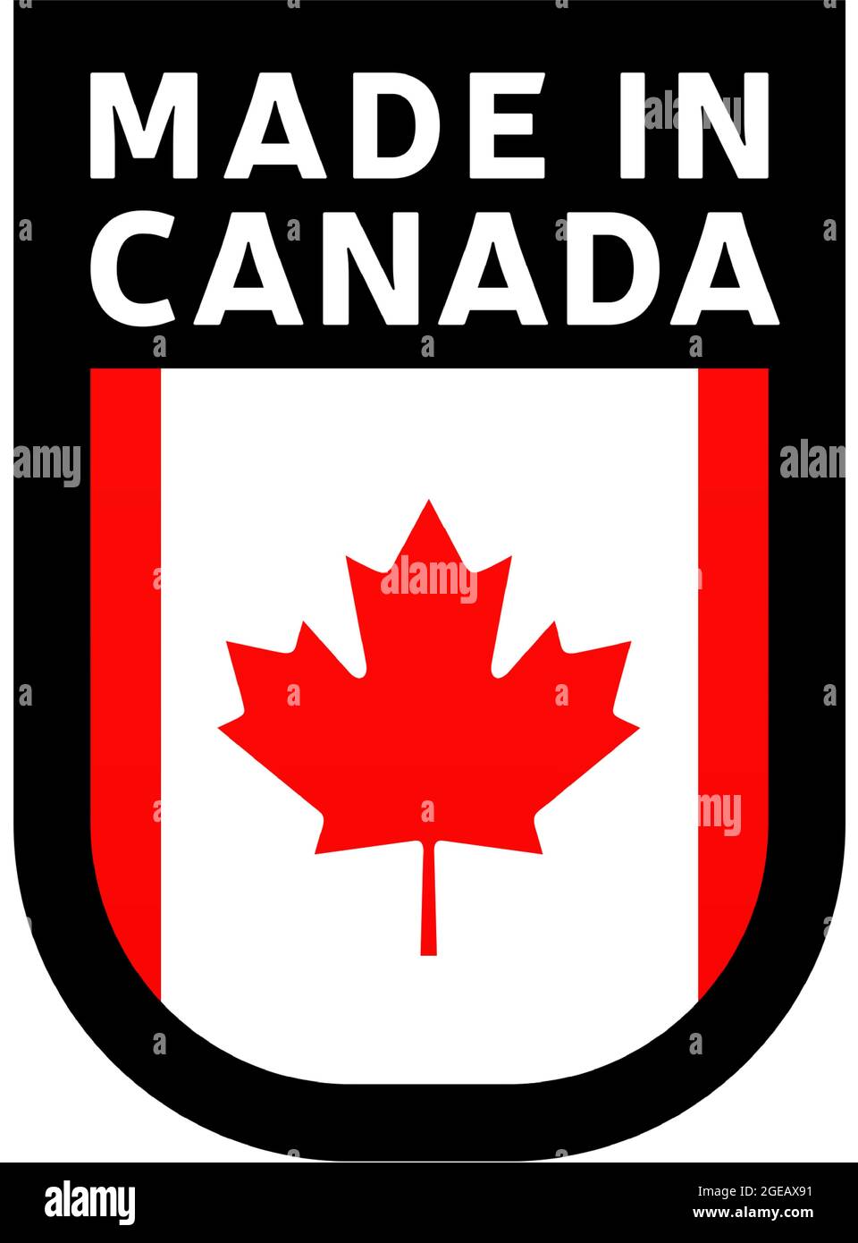Made in canada icon. national country flag Stamp sticker. Vector ...