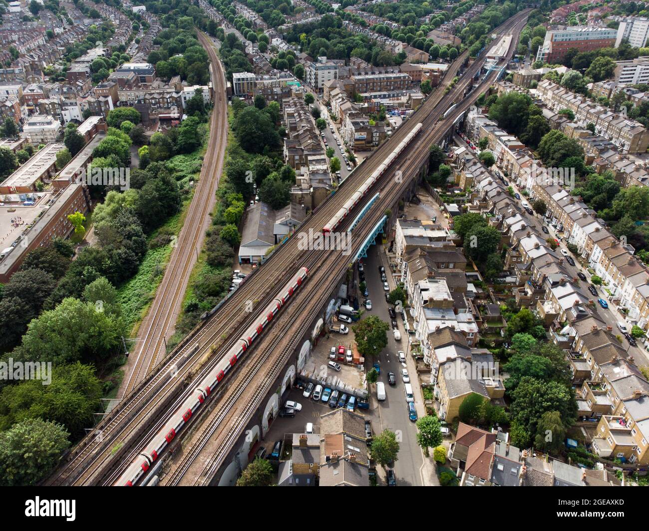 West hampstead london aerial hi-res stock photography and images - Alamy
