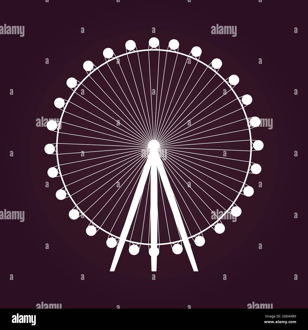 Big wheel fun fair Stock Vector Images - Alamy