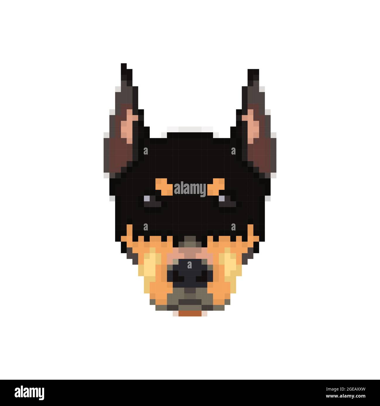 Illustration pixel art design dog hi-res stock photography and images ...
