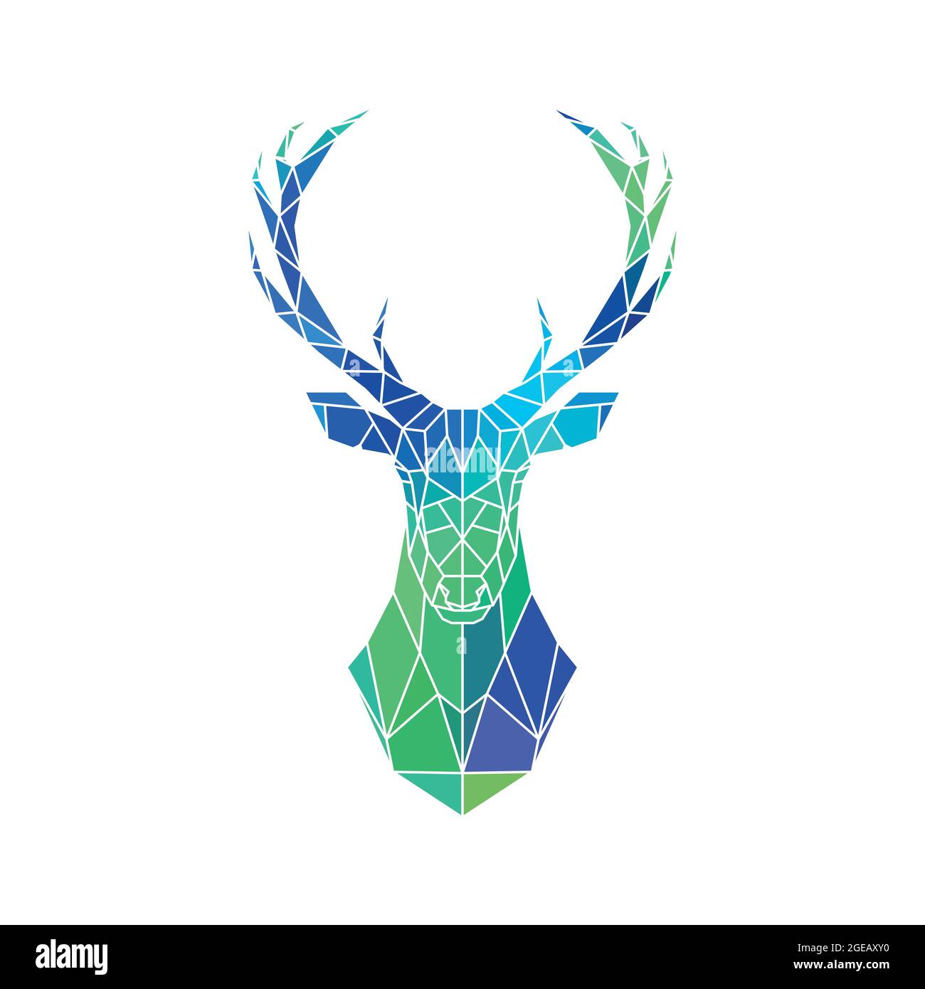 Deer low poly design triangle Stock Vector Images - Alamy
