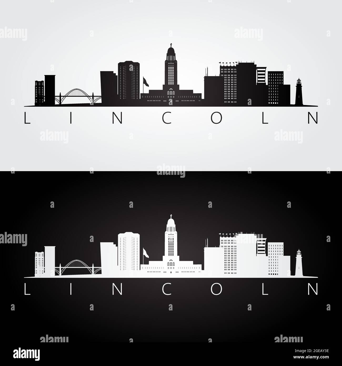 Lincoln nebraska cityscape hi-res stock photography and images - Alamy