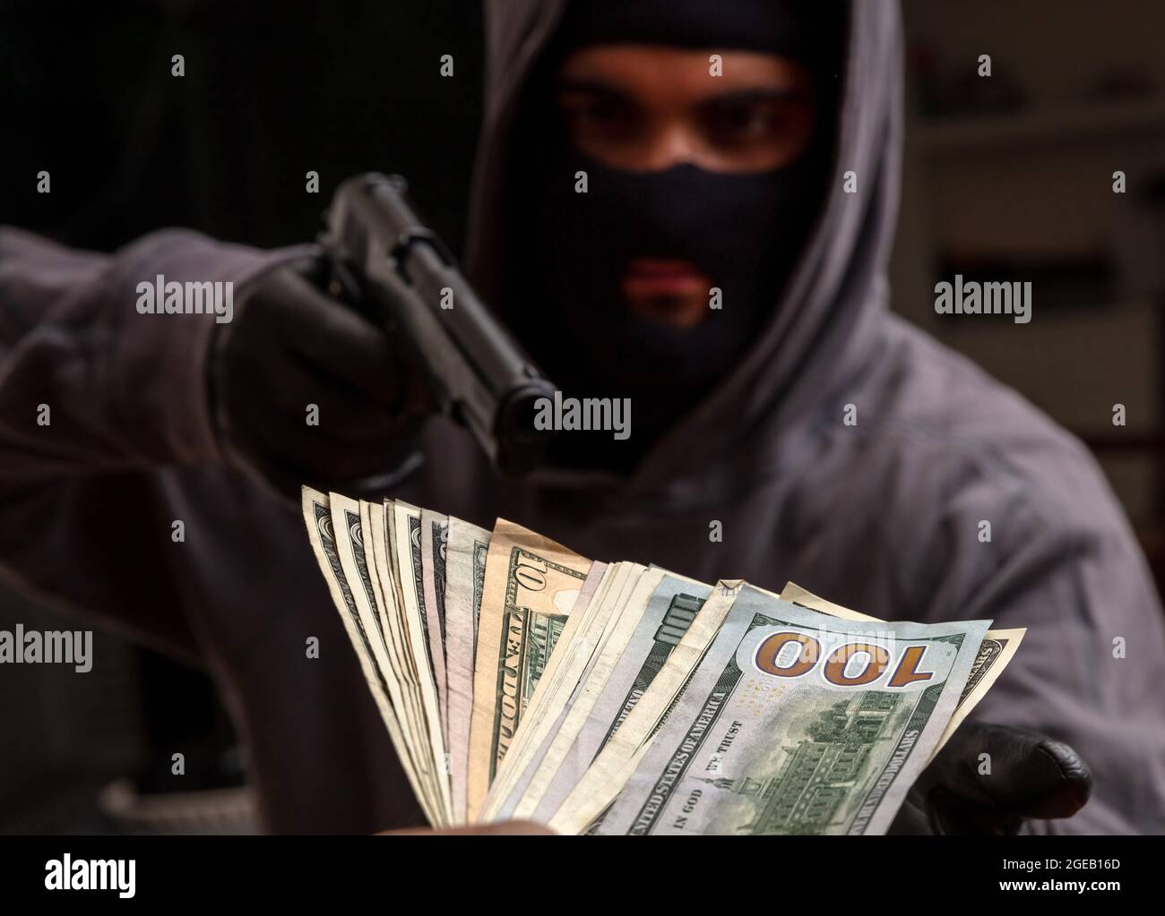 Bandit with pistol hi-res stock photography and images - Alamy