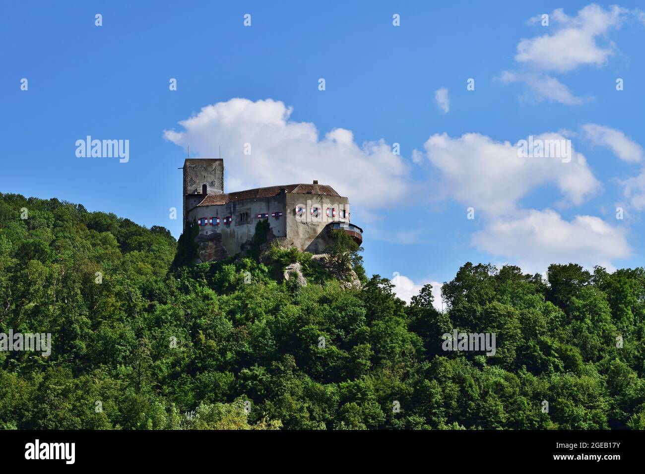 Fortress of Greifenstein over the Danube in Austria, near Vienna Stock ...