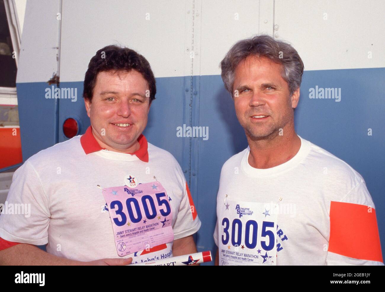 Jerry Mathers and Tony Dow at the Jimmy Stewart Relay Marathon March 29 ...